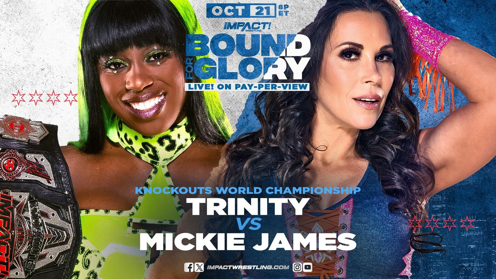 Mickie James Challenging Trinity For The Impact Knockouts Title At