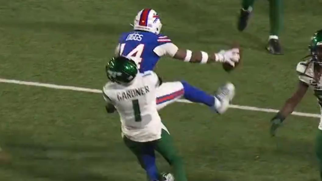 NY Jets CB Sauce Gardner Takes Stefon Diggs To Suplex City During Jets ...