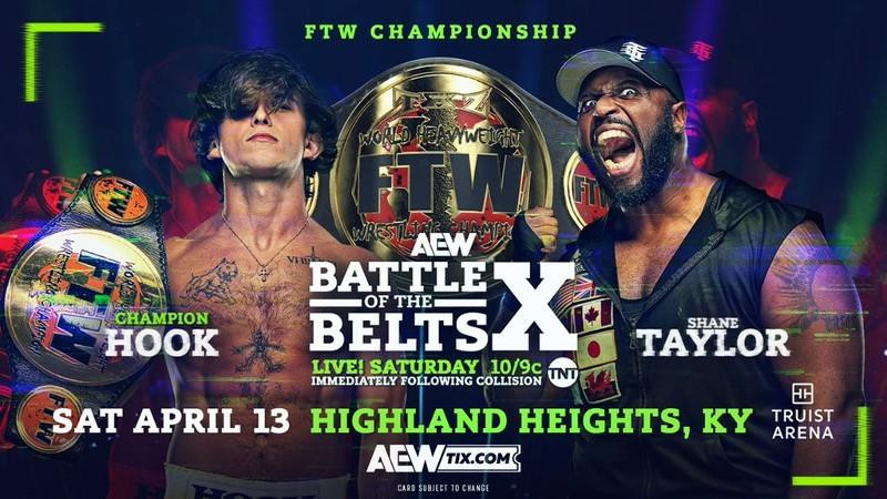 HOOK To Defend FTW Championship Against Shane Taylor At AEW Battle Of ...